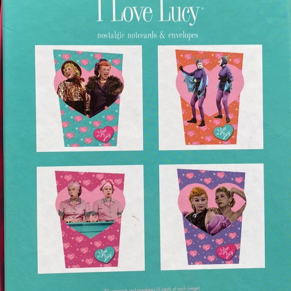 Other | I Love Lucy Fans Greeting Cards Birthday Cards Set Of 2 New ...